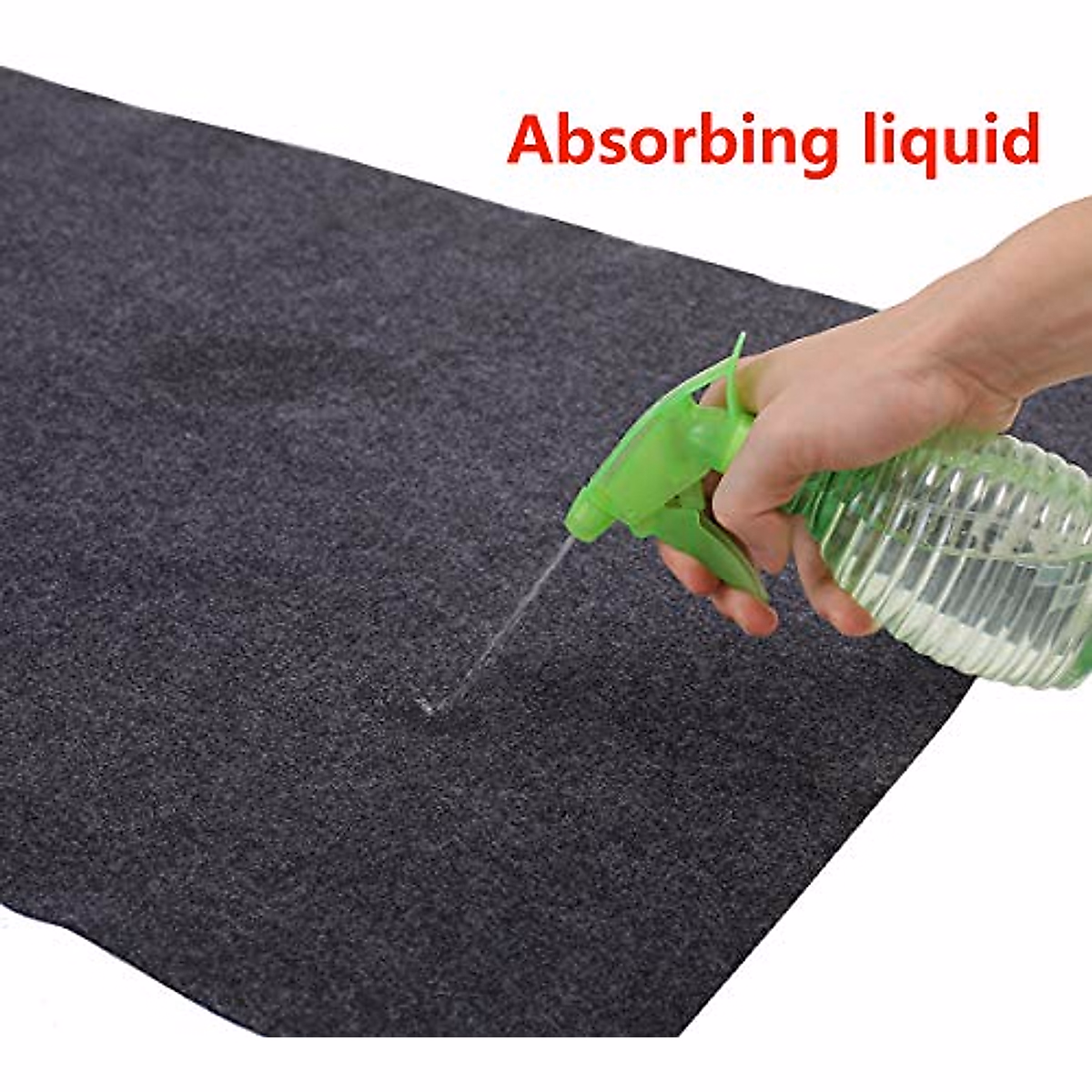 Electric Smoker Mat，Premium Oven Protective Mat—Protects wooden floors and outdoor terraces,Absorbent Material-Contains Smoker Splatter，Anti-Slip and Waterproof Backing，Washable (36" x 36")