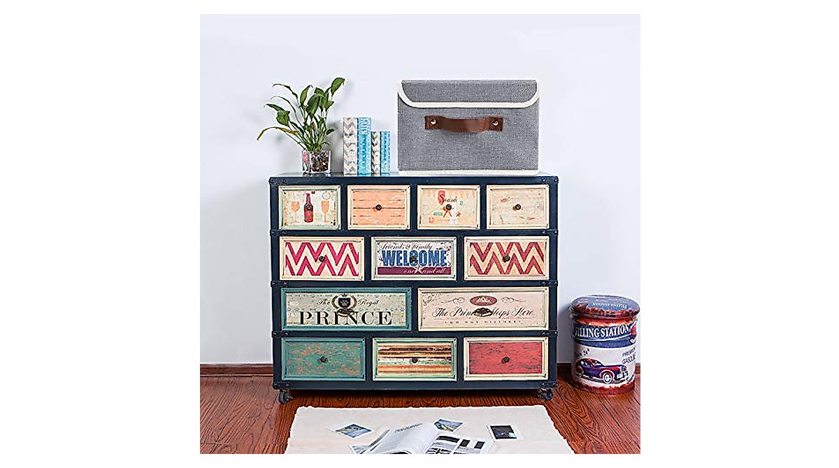 Lucky Monet Linen Storage Bins - Collapsible & Elegant Organizers