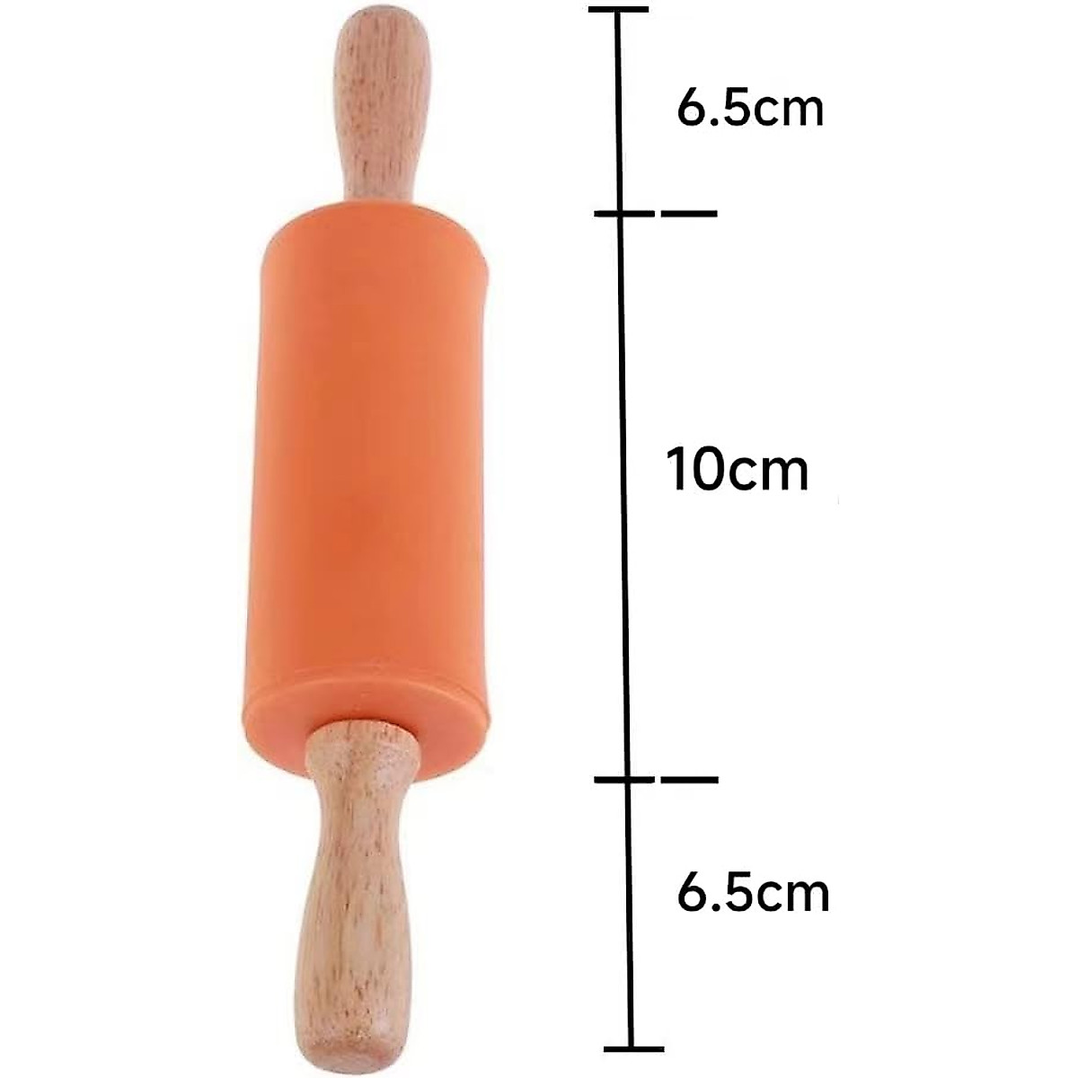 Koogel 9 Inch Mini Rolling Pin, 2 PCS Wooden Handle Rolling Pin for Kids Dough Rollers for Baking supplies Home Kitchen