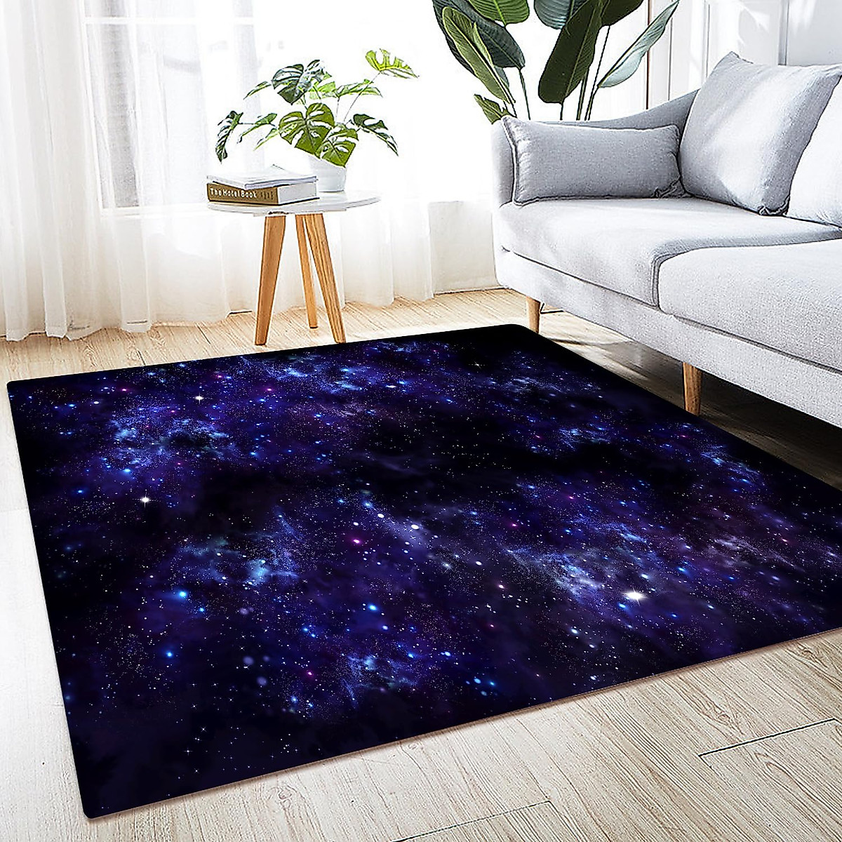 kksme Large Area Rug Carpet Floor Washable Mats Rugs 5'x6' for Living Room Bedroom Home Decor Galaxy Star Nebula Astral