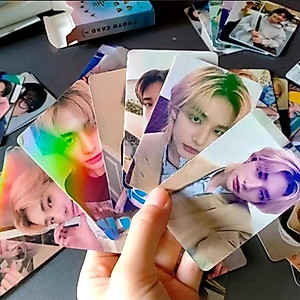 PYAJUU Stray Kids Laser Photocard 50pcs Stray Kids Laser Card Kpop Stray Kids LOMO Cards Kpop Straykids 5-Strar Album Card Stray Kids Photo Cards 5-Star Postcard Gift for Fans Daugher