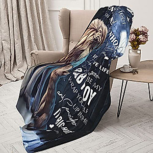 to My Son Flannel Blankets from Dad Mom Gifts for Son Throw Blankets Soft Cozy Flannel Fleece Blanket to My Son Fleece Blanket Soft Warm Bed Blankets 60x50 in