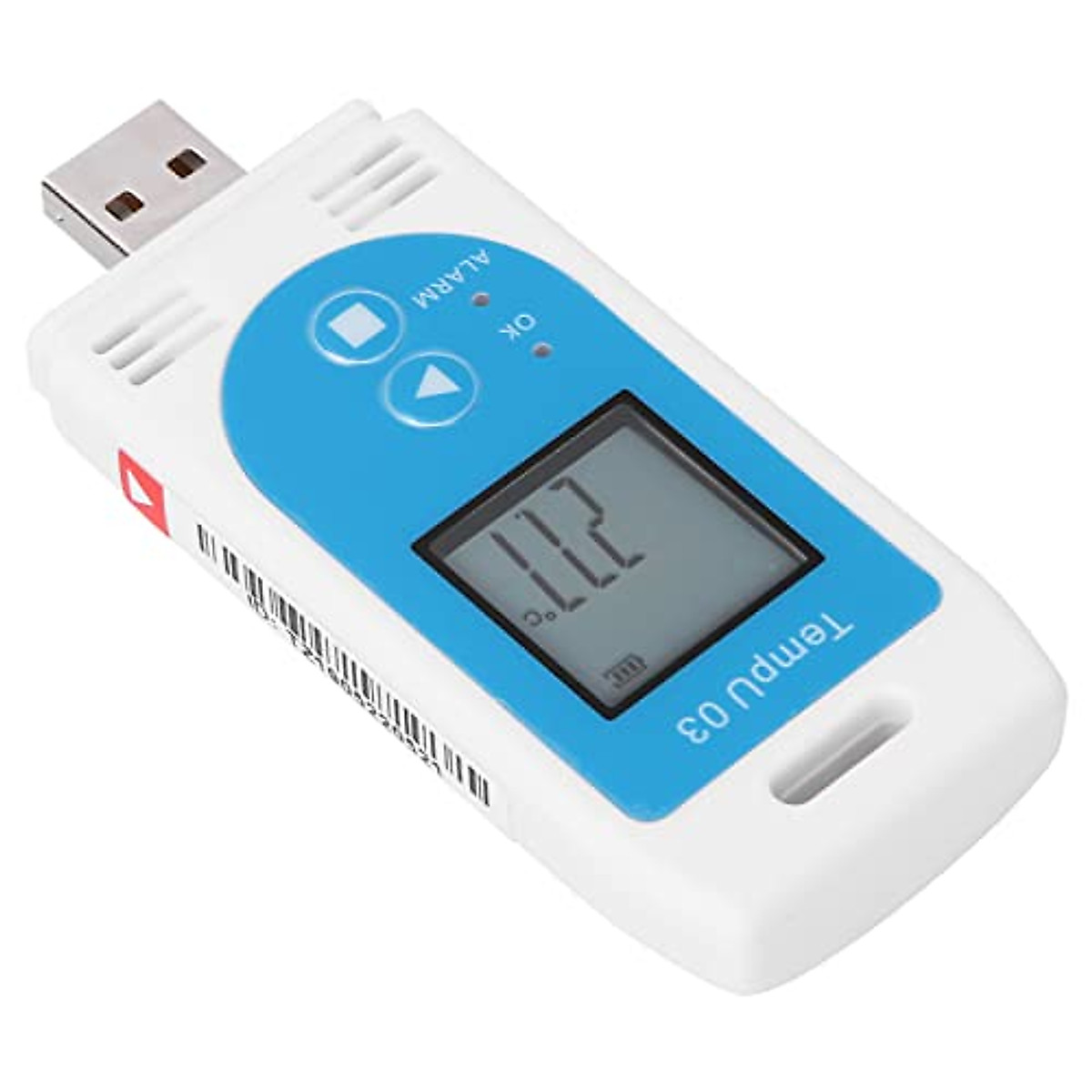 Digital USB Temperature Data Logger Reusable Cold Chain Shipping Temperature Monitor with LCD Screen