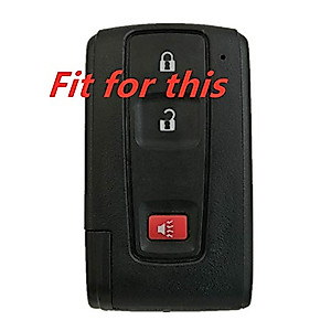 KAWIHEN Silicone Key Fob Cover Compatible with 2004 2005 2006 2007 2008 2009 Toyota Prius Key Fob MOZB21TG MOZB31EG 2584A-B21TG
