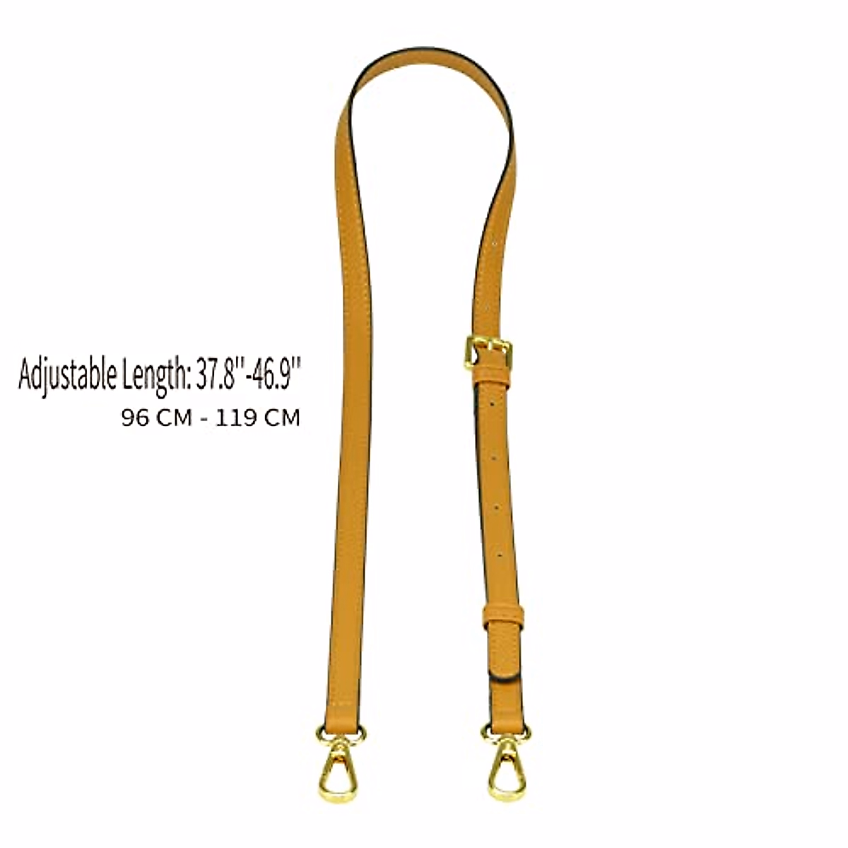 ZANQANO Leather Purse Strap Replacement Crossbody Bag Handbag Adjustable Long (Red, Silver hardware)