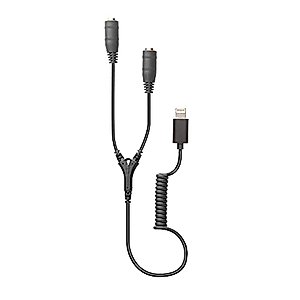 DREAMGRIP Universal Lightening 2 Way Y-Shape Adapter to Female Jack TRRS Audio Splitter with Original MFi chipset to Connect 2 Microphones, Headsets, Earphones, Compatible with Apple iPhone/iPad