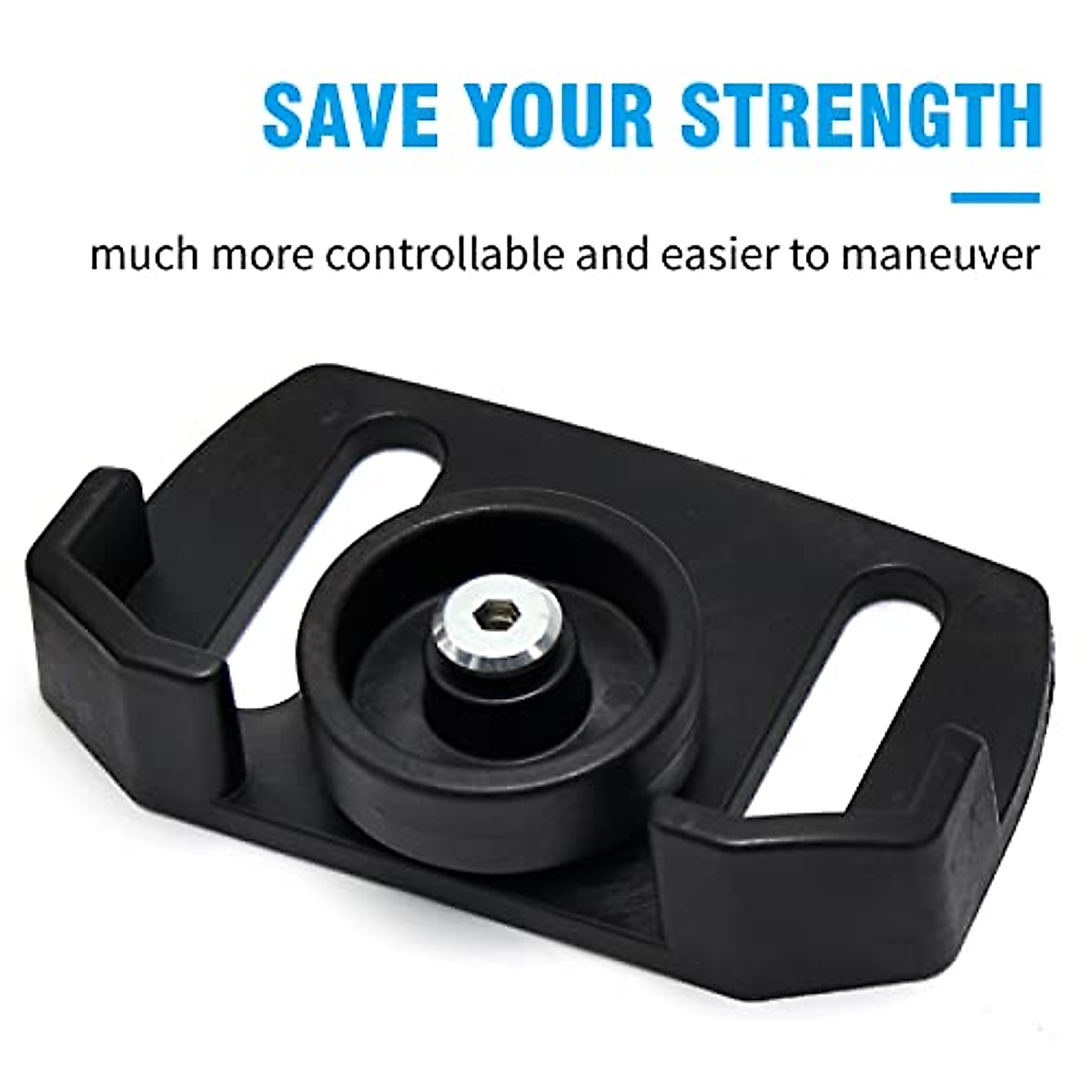 UOIENRT 490-241-0038 Universal Roller Wheel Skid Slide Shoes Replacement for MTD MTD Pro Troy-Bilt Yard Man Snow Blower (2 Pack)