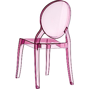 Compamia Elizabeth Polycarbonate Patio Dining Chair in Pink (Set of 2)
