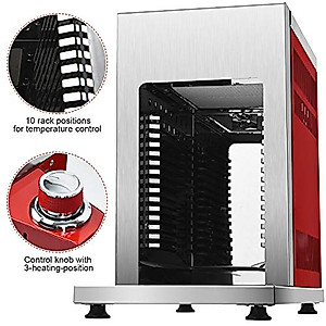 COSTWAY Propane Steak Infrared Grill, 1500℉ of Intense Heat, 7000 BTU Compact Outdoor Grill Machine, Large Heating Place, Stainless Steel, for Tailgating, Gas Cylinder Connection, CSA/ETL Certificated