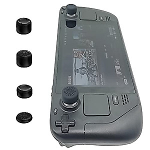 ZHI-NYLLDJS FPS Thumb Grip Caps Set for Steam Deck Silicone Thumbsticks Grips Joystick Caps for Steam Deck,for Xbox One (Series X, S) Controller Stick Caps(8pcs) Precision Rings(4pcs)