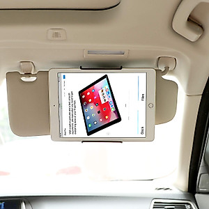 Hikig Visor Tablet Mount for 7-11 Inch Tablets, iPad 6/5/4/3/2/1, iPad Mini 5/4/3/2/1, iPad Air 3/2/1, Kindle, Android Tablets - Black