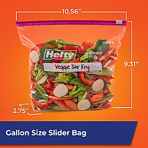 Hefty Slider Storage Bags, Gallon Size, 66 Count