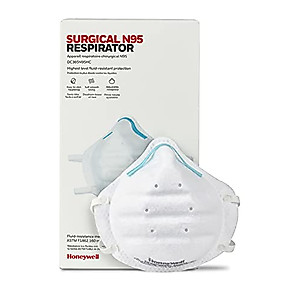 Honeywell Surgical N95 Respirator, Safety NIOSH-Approved, 20-pack (DC365N95HC)