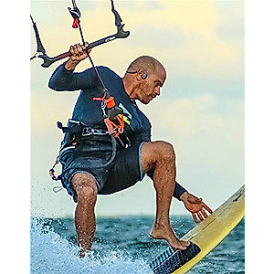 IKXO Waterproof Bone Conduction Headphones Bluetooth 5.0 Wireless Earbuds IPX8 Open Ear Underwater Bluetooth Gym Headphones with Microphone for Swimming Running, Sports