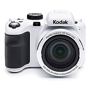 KODAK PIXPRO Astro Zoom AZ421-WH 16MP Digital Camera with 42X Optical Zoom and 3" LCD Screen (White)
