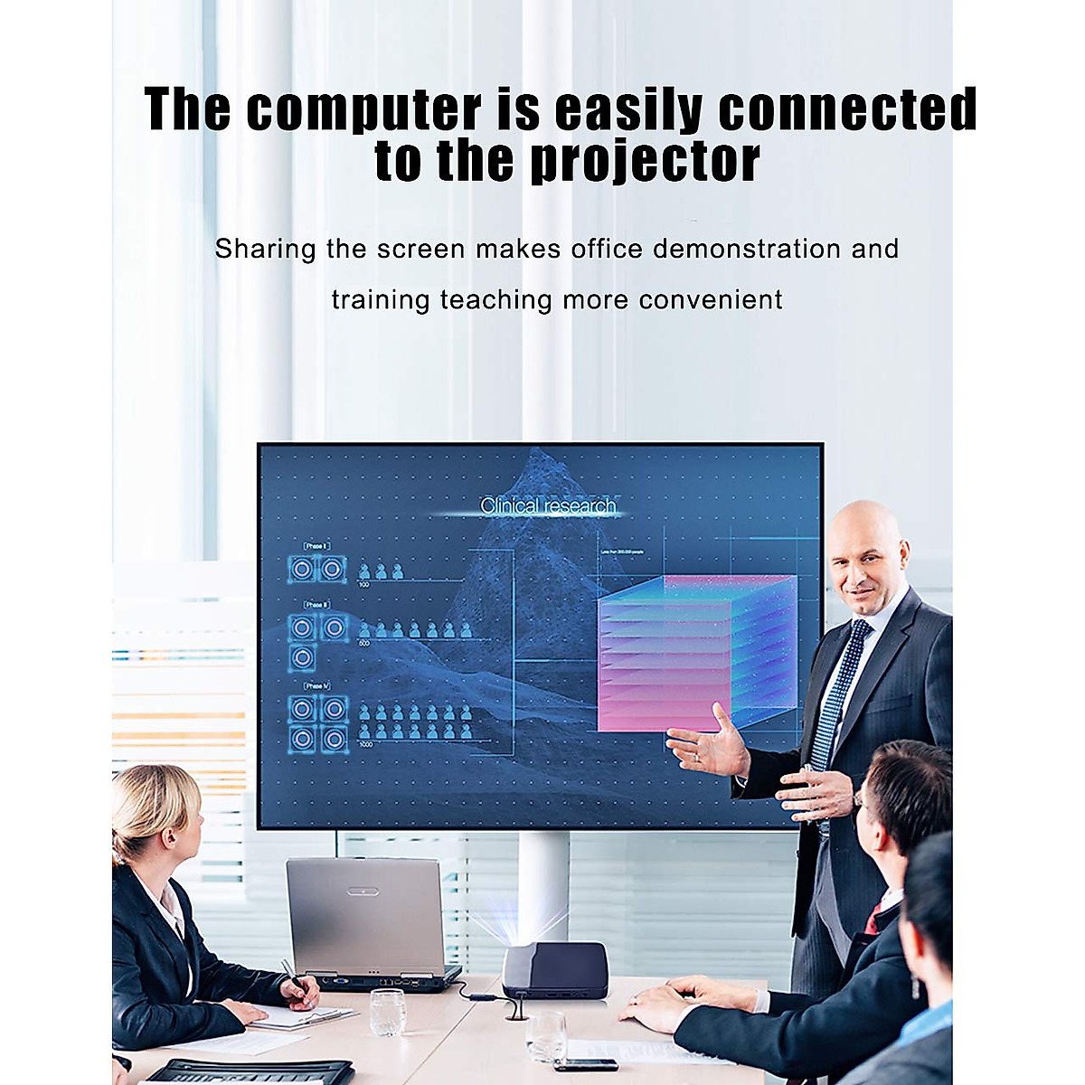 HONGDE HDMI to VGA, Gold-Plated HDMI to VGA Adapter (Male to Female) for Computer, Desktop, Laptop, PC, Monitor, Projector, HDTV, Chromebook, Raspberry Pi, Roku, Xbox and More - Black，3 Pack