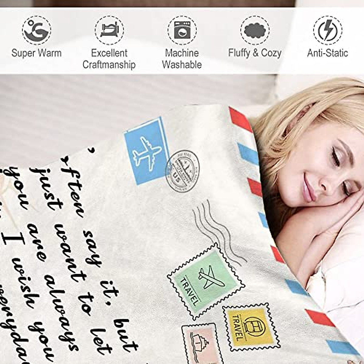 Gifts for Mom, Mother's Day Blanket Gifts for Mom, Soft Flannel Throw Blanket Present for Moms Christmas, Best Mom Gifts for Christmas/Valentine's Day/Birthday