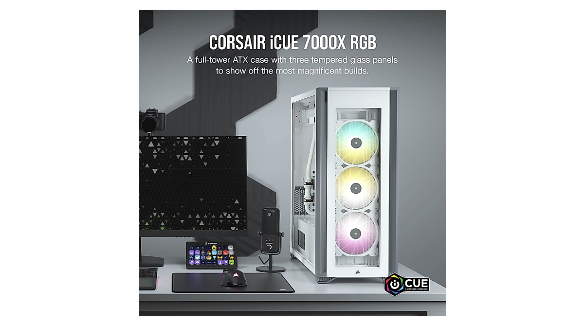 Corsair iCUE 7000X RGB Full Tower Case - Spacious & High-Performance