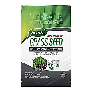 Scotts Turf Builder Grass Seed Pennsylvania State Mix is a Premium Mix Crafted for Pennsylvania Conditions, 16 lb.