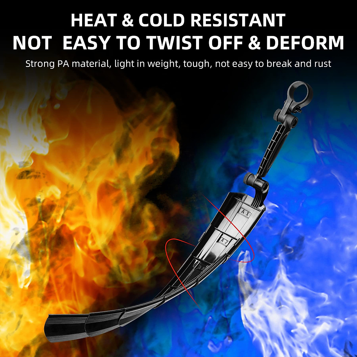 ROCKBROS Retractable Bike Fender Set Front and Rear Mud Guard for Mountain Road Bike Adjustable Bike Mudguard Mudflap Cycling Splash Guards Clip-on Bike Fenders