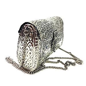 Stylish Vintage indian brass clutch purses antique Ethnic Handmade Women metal clutch Bag