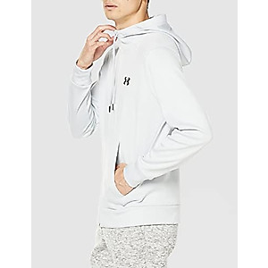 Under Armour Men's ArmourFleece Full Zip Hoodie, (014) Halo Gray / / Black, Large