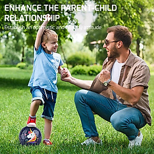 PP PICADOR Kids Soccer Ball Size 1 with Ball Pump Toddler Soft Soccer Ball Cute Cartoon Kids Ball Toy Gift with Pump (Dark Blue Unicorn, Size 1)