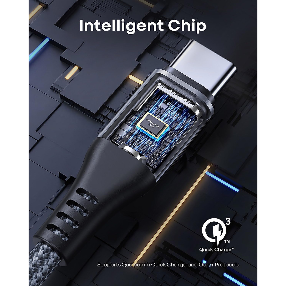 AZPPANXI 20 FT USB C Cable, Extra Long USB C Cable Fast Charging |𝐏𝐫𝐞𝐦𝐢𝐮𝐦 𝐃𝐮𝐫𝐚𝐛𝐥𝐞| Nylon Braided USB A 2.0 to Type C Cable Charger Cord Compatible with Moto LG Pixel and More, Gray