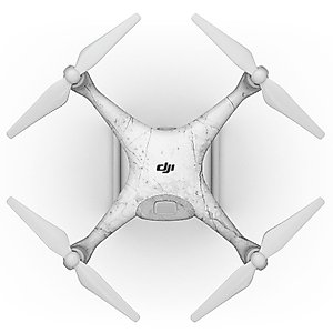 Design Skinz Design Skinz Cracked Marble Surface Full-Body Wrap Decal Skin-Kit Compatible with The Drone DJI Phantom 2
