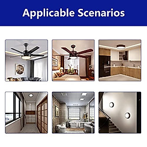 Siomen,Dimmable 7" 36W,120V,3CCT 3500K/5000K/6500K CRI85,LED Light Engine Retrofit Kit,Ceilining Fan Kit,LED Board for Ceilining Flush Light,Round LED Panel Circle Fluorescent Bulb