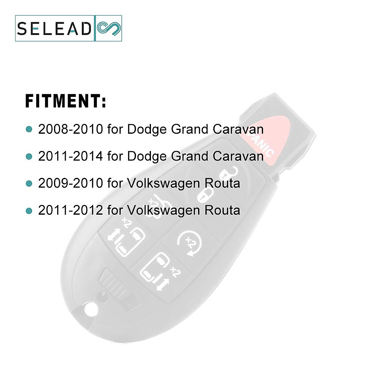 SELEAD Flip Key Fob 7 Buttons Keyless Entry Remote fit for 2008-2015 Town andamp Dodge Grand Caravan Volkswagen Routan Antitheft Keyless Entry Systems M3N5WY783X 2pcs US Stock