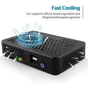 GeeekPi Starter Kit for Raspberry Pi 4 2GB - 64GB Edition, DeskPi Lite Case with Power Button/Heatsink with PWM Fan, QC3.0 Power Supply (2GB RAM)