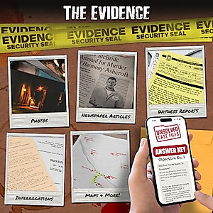 Unsolved Case Files | Ashcroft, Harmony - Cold Case Murder Mystery Game - Can You Solve The Crime? Who Killed Harmony? For Ages 14 and up