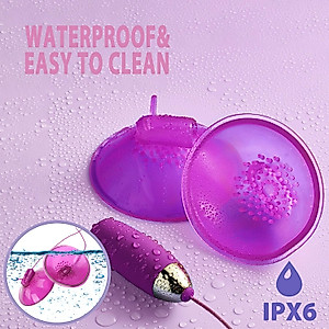 Nipple Clitorals Vibrator Adult Toys - Women Sex Toy Vibrating Nipple Toy Sucker Massage with 10 Vibration 10 Tongue Licking Modes, Rechargeable Female Adult Sex Toys Games for Women Couples Pleasure