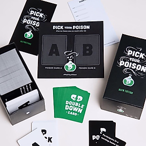 Pick Your Poison After Dark + Expansion Set Party Game - The “What Would You Rather Do?” Adult Card Game for College Students, Fun Parties & Board Games Night with your Group