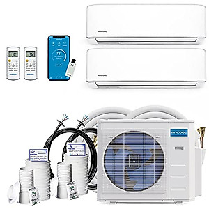 Mr Cool DIYM227HPW02C07 DIY Multi-Zone Series Ductless Heat Pump, White