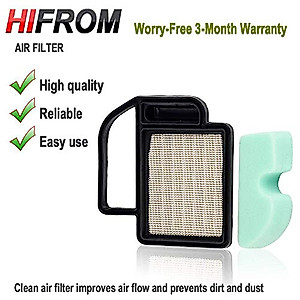 HIFROM Air Filter with Pre Filter Compatible with Kohler SV470-610 15-21 Replace 20-083-06-S 20-083-02S 2008302 Cub Cadet KH-20 883 02-S1 Craftsman 24642 Ariens 21541600