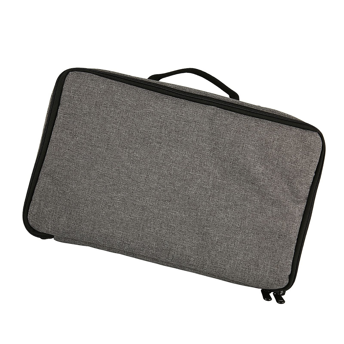 Ozgkee 13.6x7.9x4in Projector Bag, Heavy Duty Nylon Portable Projector Carrying Case with Sturdy Handle for Travel Gray