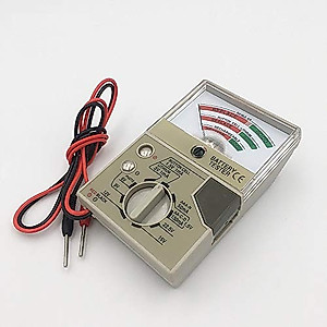 Battery Tester with Meter Electric Voltage Tester for AA AAA C D N Button Cell Batteries Battery Tester Checker