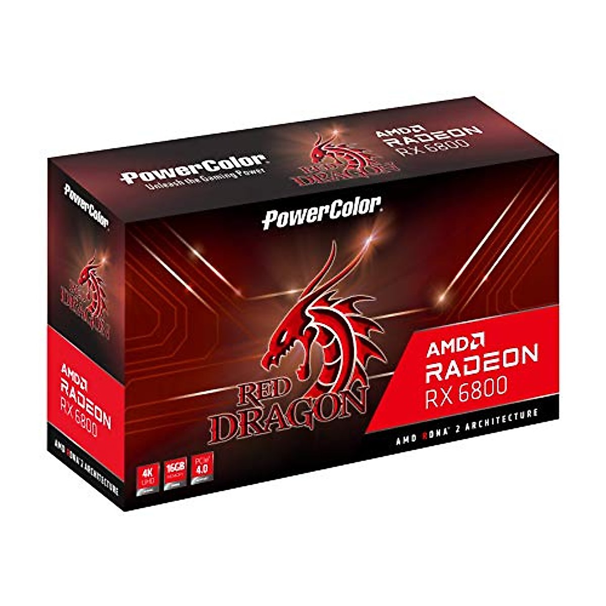 PowerColor Red Dragon AMD Radeon™ RX 6800 Gaming Graphics card with 16GB GDDR6 memory, powered by AMD RDNA™ 2, Raytracing, PCI Express 4.0, HDMI 2.1, AMD Infinity Cache