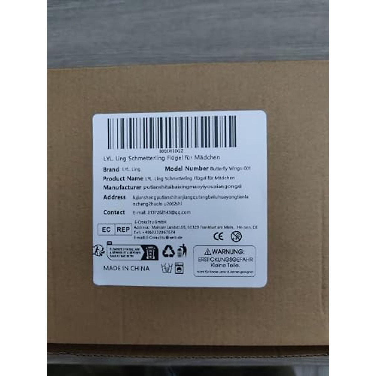 LYL. Ling Butterfly Wings For Girls, Double-Sided Fairy Wings, Kids Halloween Butterfly Costumes, 3PCS Butterfly Cape Set.