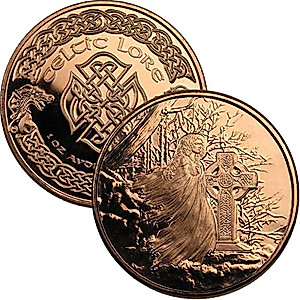 Jig Pro Shop Celtic Lore Series 1 oz .999 Pure Copper Round/Challenge Coin (Banshee)
