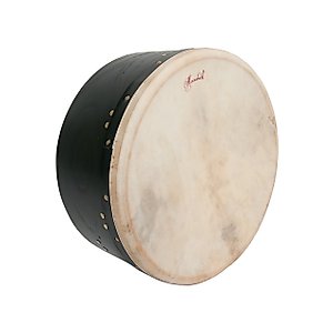 Bodhran, 16"x7", Tunable, Black, Single