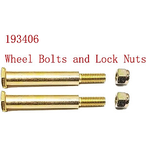 193406 Wheel Bolts and Lock Nuts Fits Cub Cadet Craftsman Husqvarna Replaces 193406 532193406 137644 184219 532137644 738-3056 938-3056 73930600 (4 Pack)