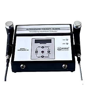 Strive Enterprises 1 &3 MHz Ultra-Sound Th-erapy Machine Ultra-Sound The-rapy Machine 103MHz (White)