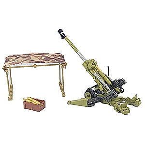 General Jim's 155mm Howitzer & Artillery Weapons Set 350 Quality Pieces Modular Building Block Bricks for for Toy Figures and Buildings Blocks War Sets