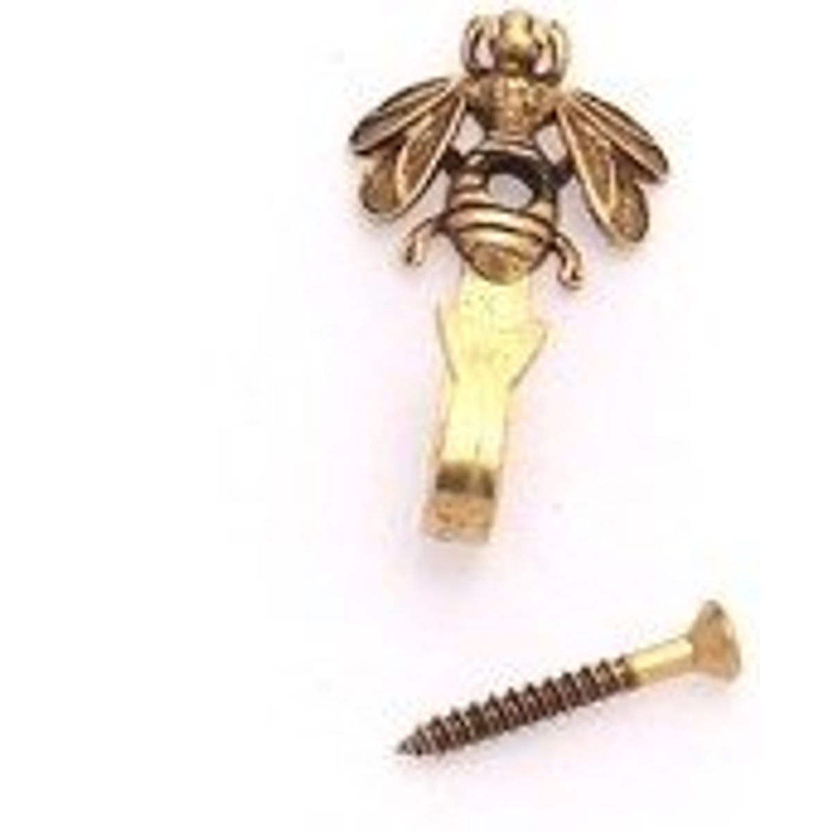 PRODCAB YeegfeyA Bee Decorative Metal Hook, Gold, 1 pc