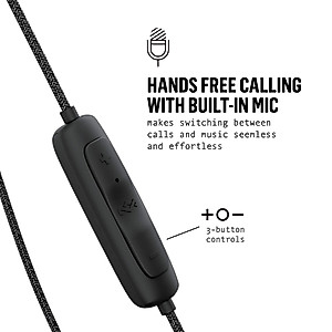 House of Marley Smile Jamaica Wireless 2, Bluetooth Headphones, Long Battery Life, Built-in Microphone and Quick Charge Technology, Signature Black