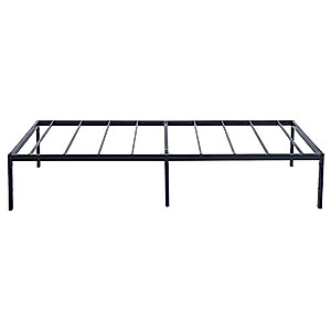 Tidyard Metal Bed Frame Twin Size Single Platform Mattress Base,Metal Tube(twinsize, Black) No Box Spring Needed for Bedroom Dorm Guest Room Home Furniture
