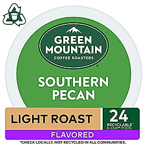 Green Mountain Coffee Roasters Southern Pecan, Single-Serve Keurig K-Cup Pods, Flavored Light Roast, 24 Count